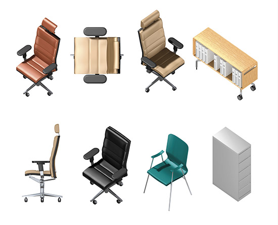 DOSCH DESIGN - DOSCH 2D Viz-Images: Office Furniture