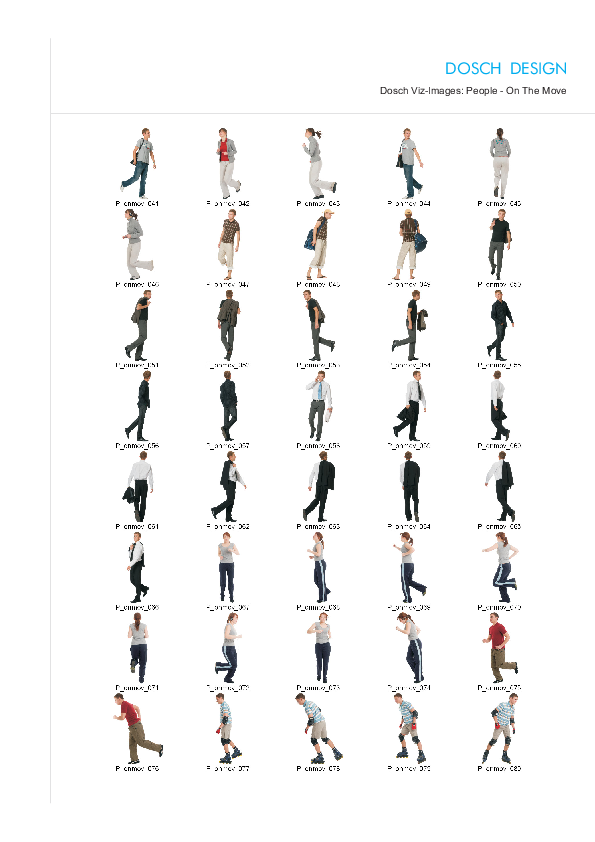 DOSCH DESIGN - DOSCH 2D Viz-Images: People - On The Move