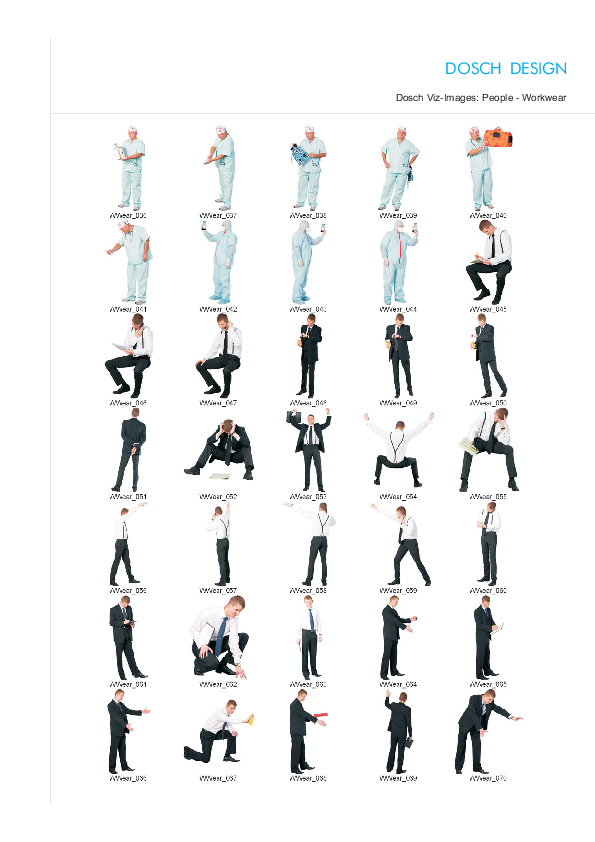 DOSCH DESIGN - DOSCH 2D Viz-Images: People - Workwear